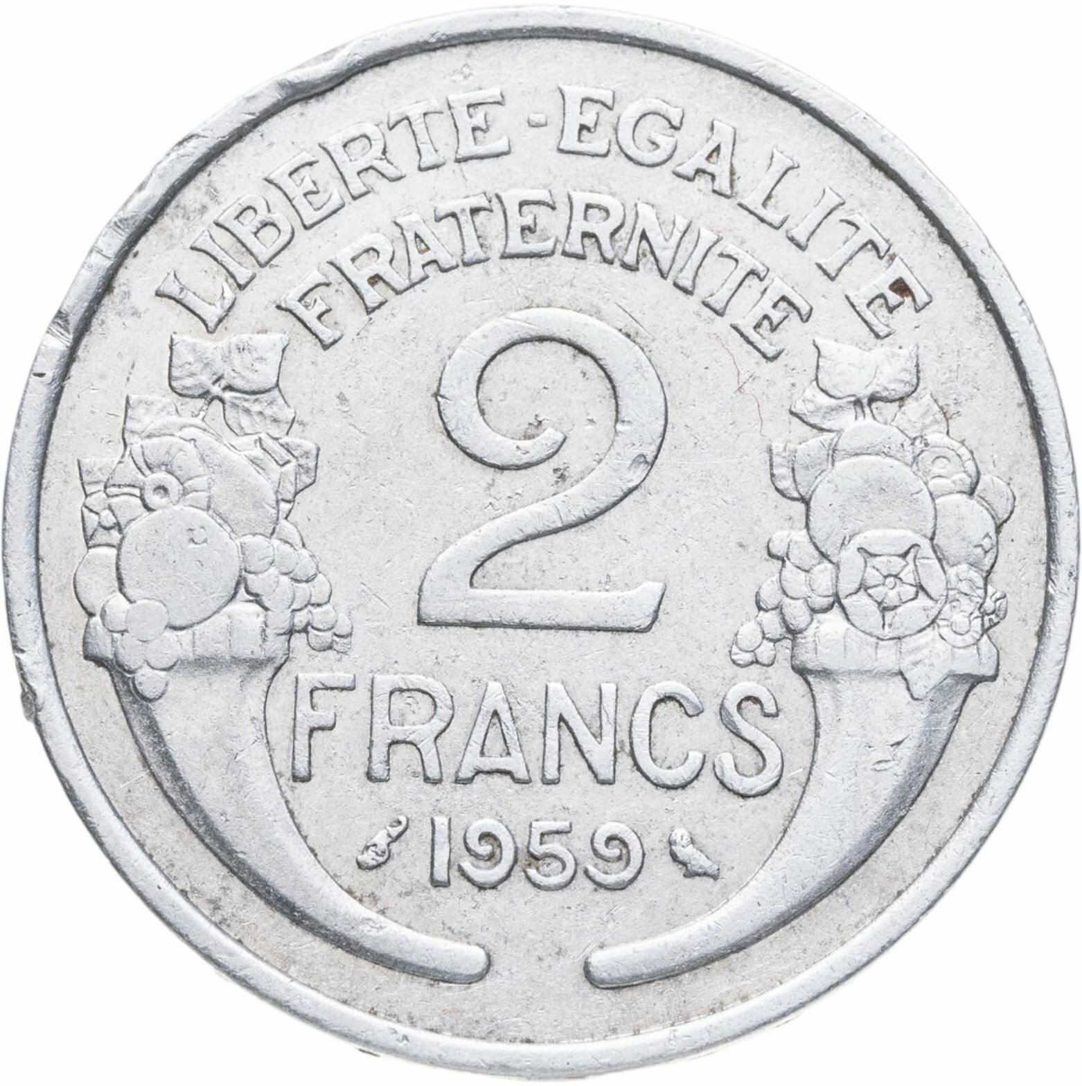 Франция 2 франка (francs) 1959