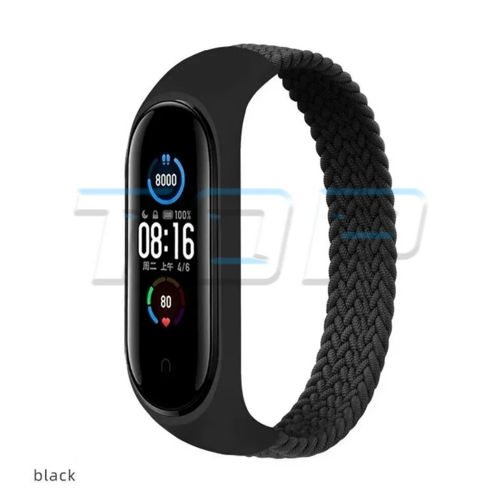 Черный фитнес-браслет Xiaomi Mi Band 5, Цвет: M