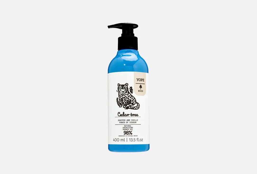 YOPE Cedar Tree, Juniper, Chilli Натуральный гель для душа 400 мл