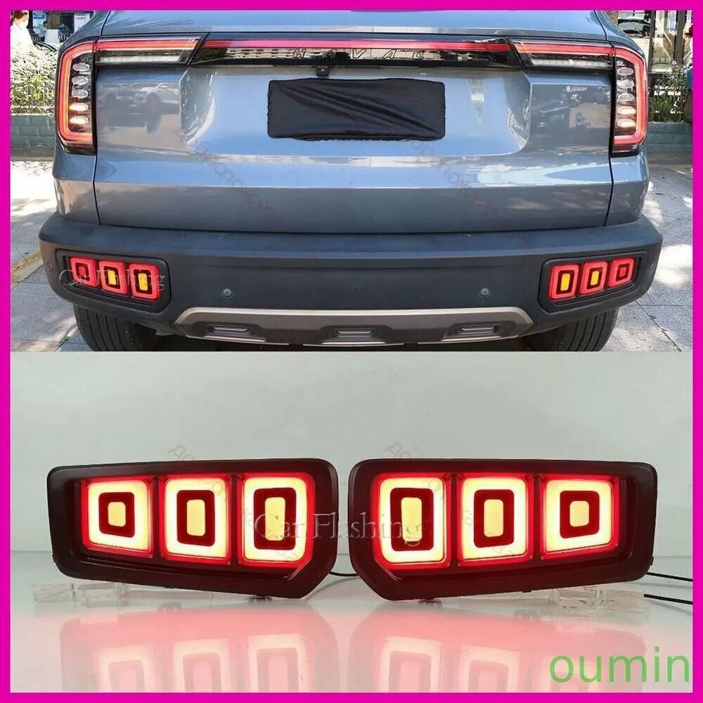 Фара автомобильная, Противотуманная фара, 2 шт, арт. Haval Dargo 2021 2022 Rear Bumper Light