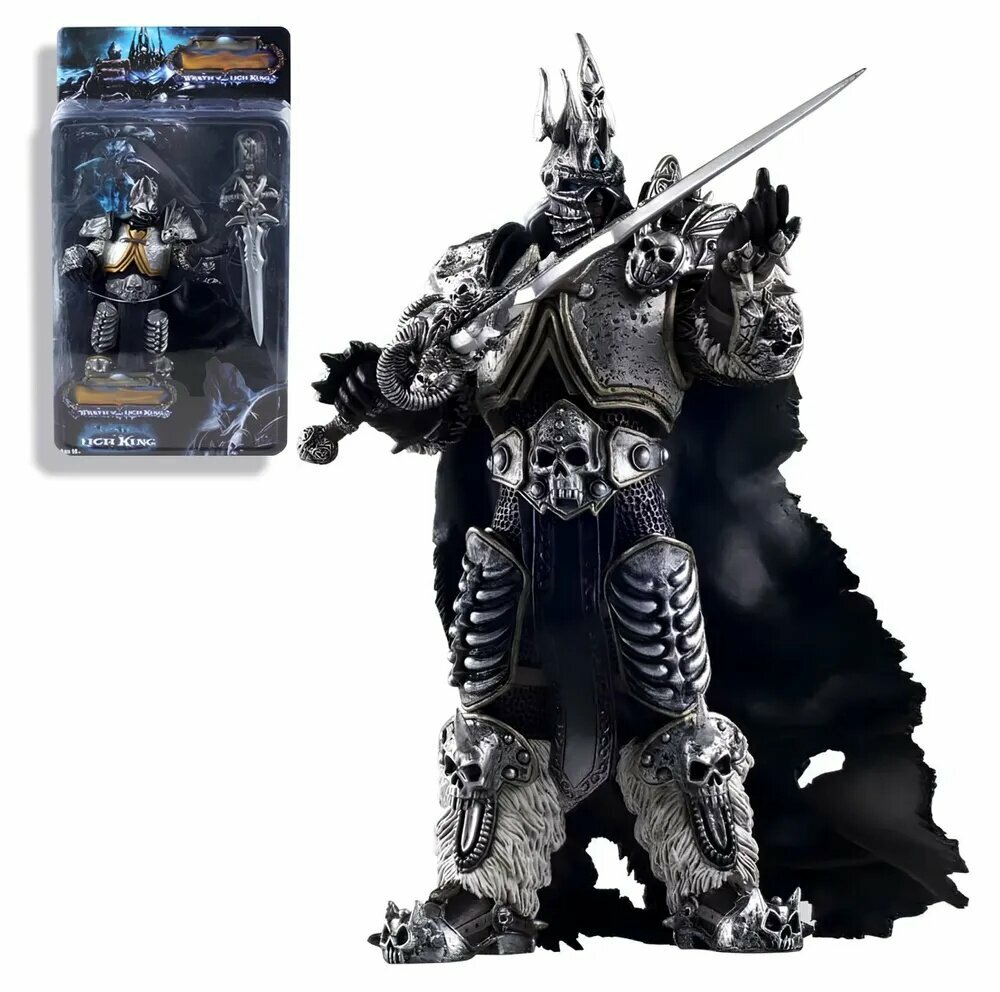 Фигурка Варкрафт Король Лич Артас / Warcraft Lich King Arthas Menethil (16см)