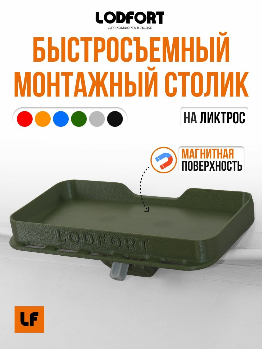 Столик рыболовный большой (органайзер) на ликтрос для ПВХ лодки