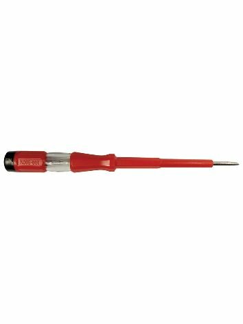 Тестер напряжения контактный 100-500V, 12*200 мм, красный, TST500-1, Feron 32861