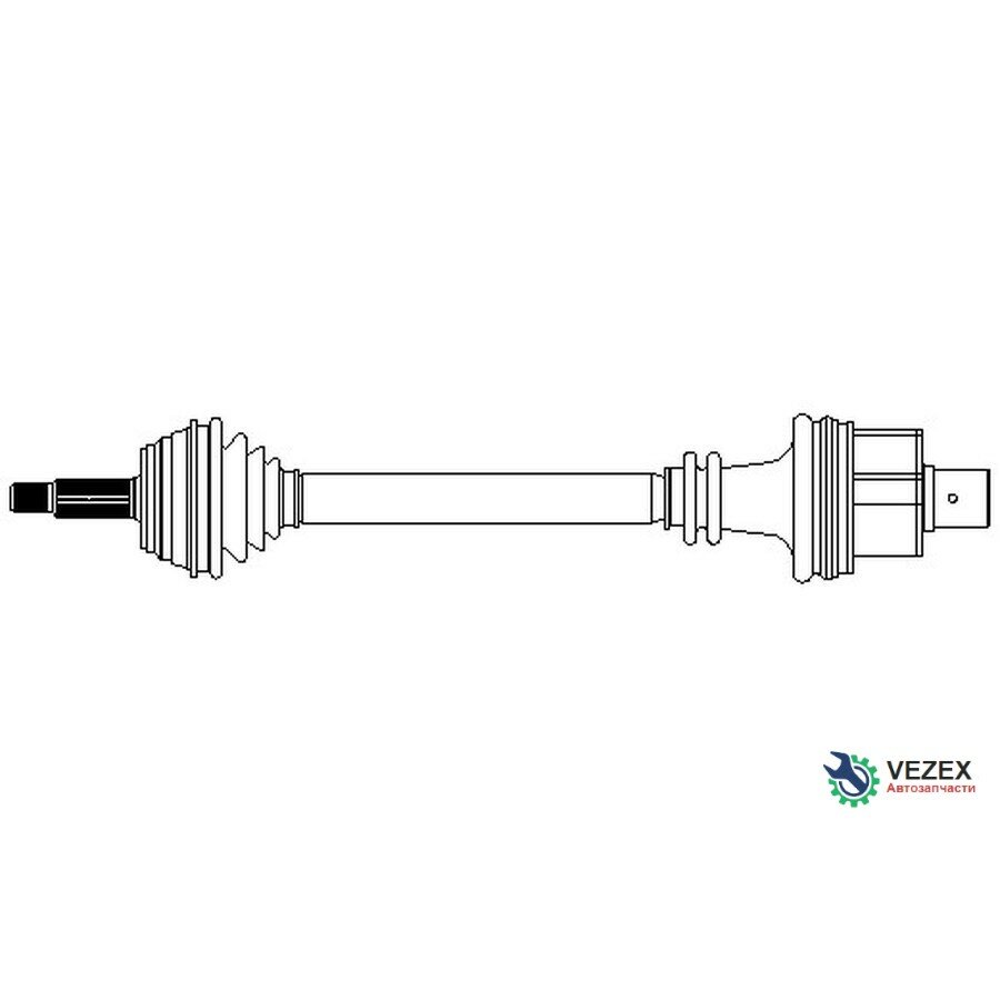 METELLI 17-0398 Привод в сборе R (ABS)