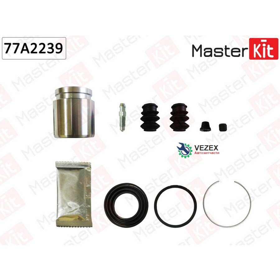 MASTERKIT 77A2239 Ремкомплект тормозного суппорта+поршень MAZDA 626 III E 05-91-11-92, OPEL FRONTERA A, B 03-95-08-9 77A2239