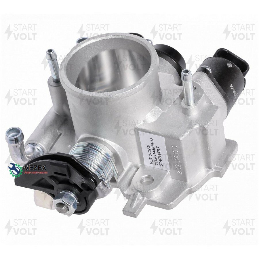 STARTVOLT VST0102W Заслонка дрос. в сборе c РХХ/дпдз для а/м ВАЗ 2110/2115/1118/2170 увелич. диам. D52 (VST 0102W)