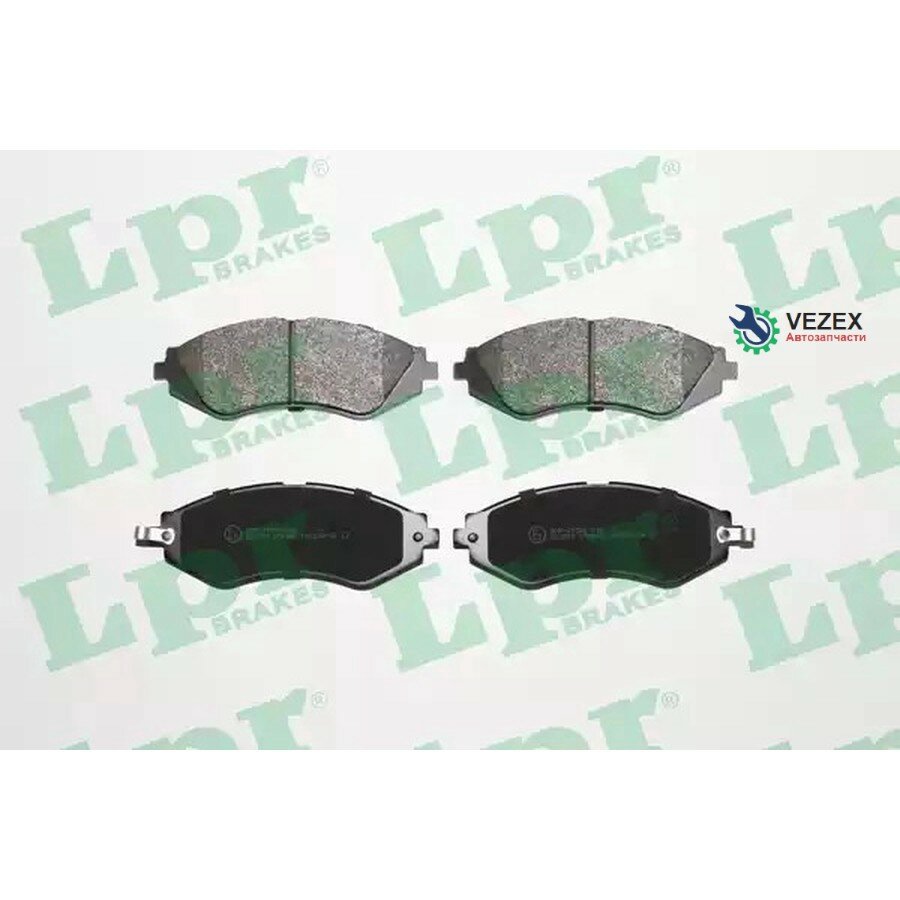 LPR 05P682 Комплект тормозных колодок 05P682