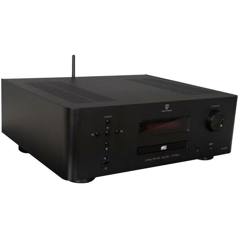 CD-проигрыватель Tone Winner AD-89D с усилителем и поддержкой HDCD, черный
