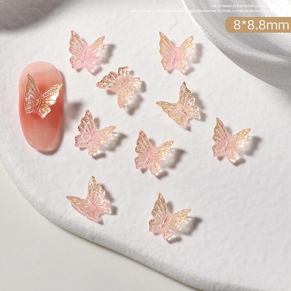50 шт. 3D бабочек для ногтей OAKRGB 50Pcs Butterfly