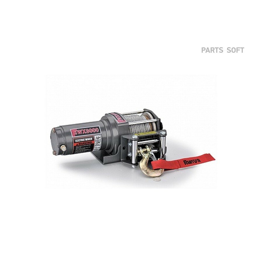 Лебёдка электрическая 12V 3000A lbs 1361 кг от официального дистрибьютора, RUNVA, артикул EWX3000A