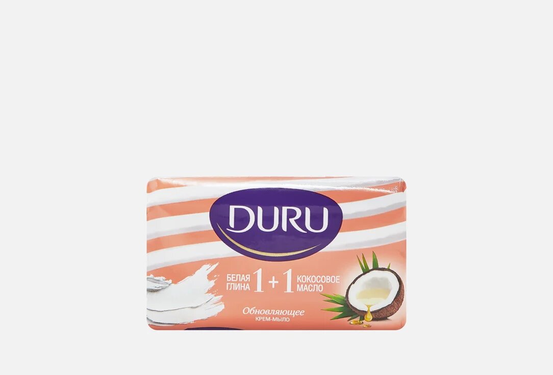 DURU 1+1 Глина&Кокос мыло 80г