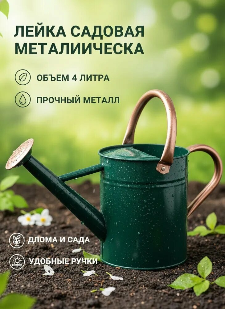 Лейка, 4 л 1 шт