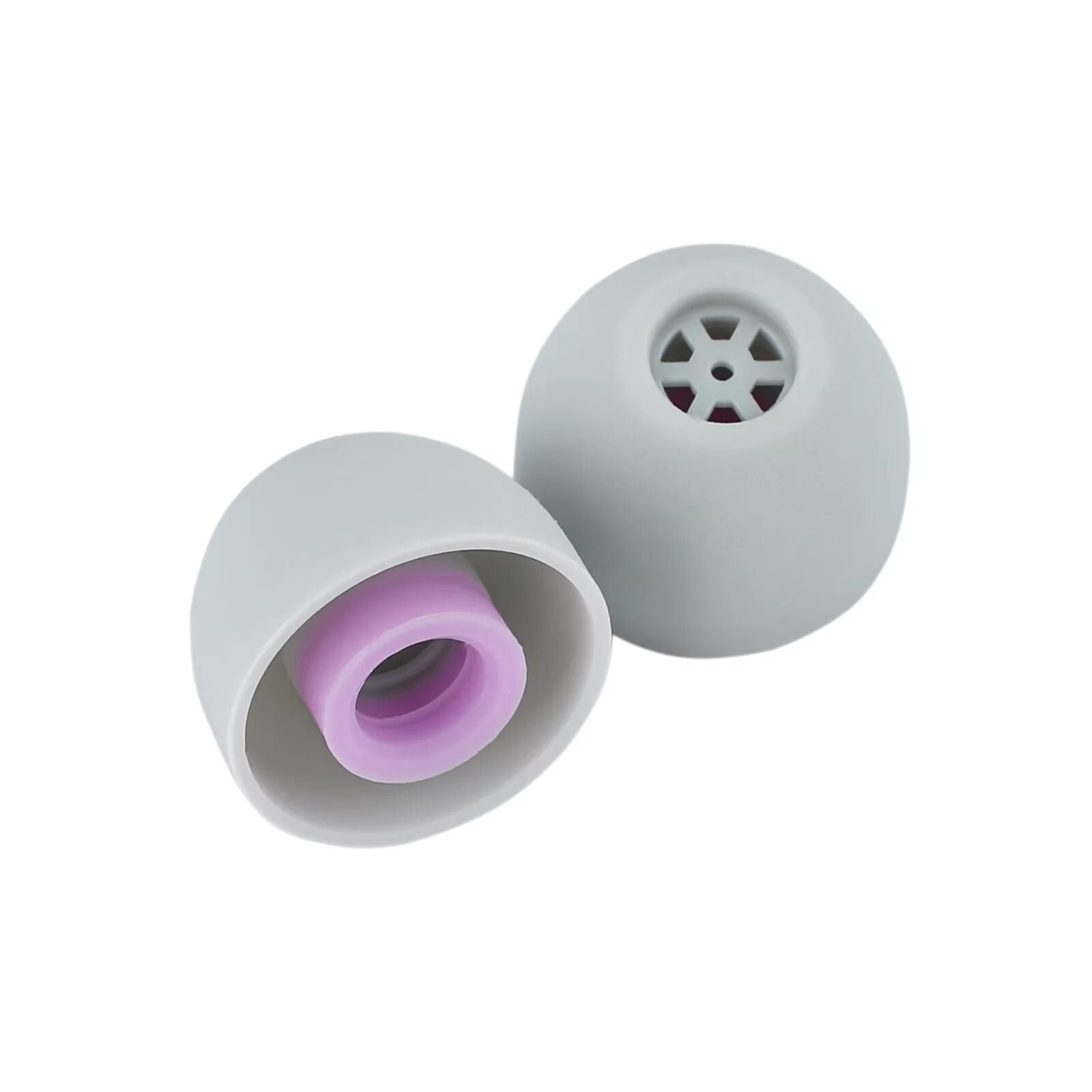 Силиконовые насадки Kiwi Ears Flex для наушников 3 пары Серый, Grey