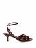 Босоножки Guglielmo Rotta Patent-leather crossover-strap sandals, размер 36, кра...