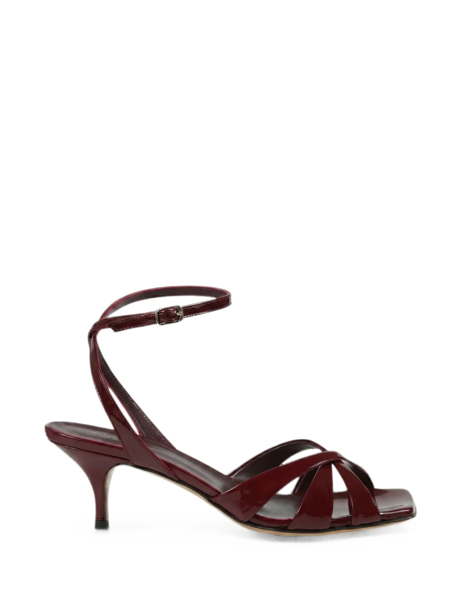 Босоножки Guglielmo Rotta Patent-leather crossover-strap sandals, размер 36, красный