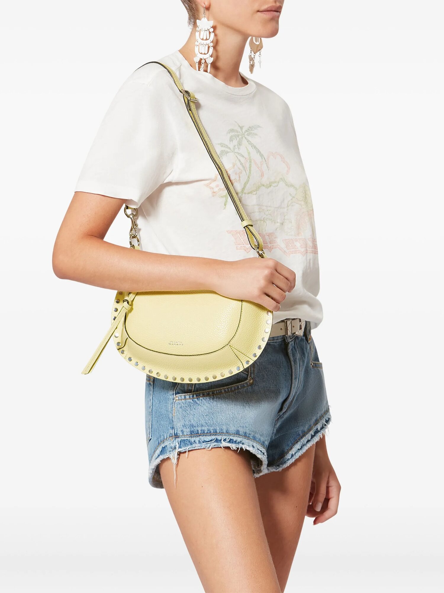 Сумка Isabel Marant Oskan Moon, Желтый — фото 1