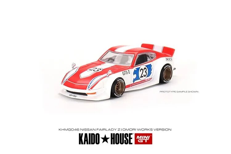 (Поставляется с защитной оболочкой)Машинка KAIDO HOUSE MINIGT 1/64 KHMG046 Nissan Fairlady Ziomori Works Version Die-cast alloy car model gift