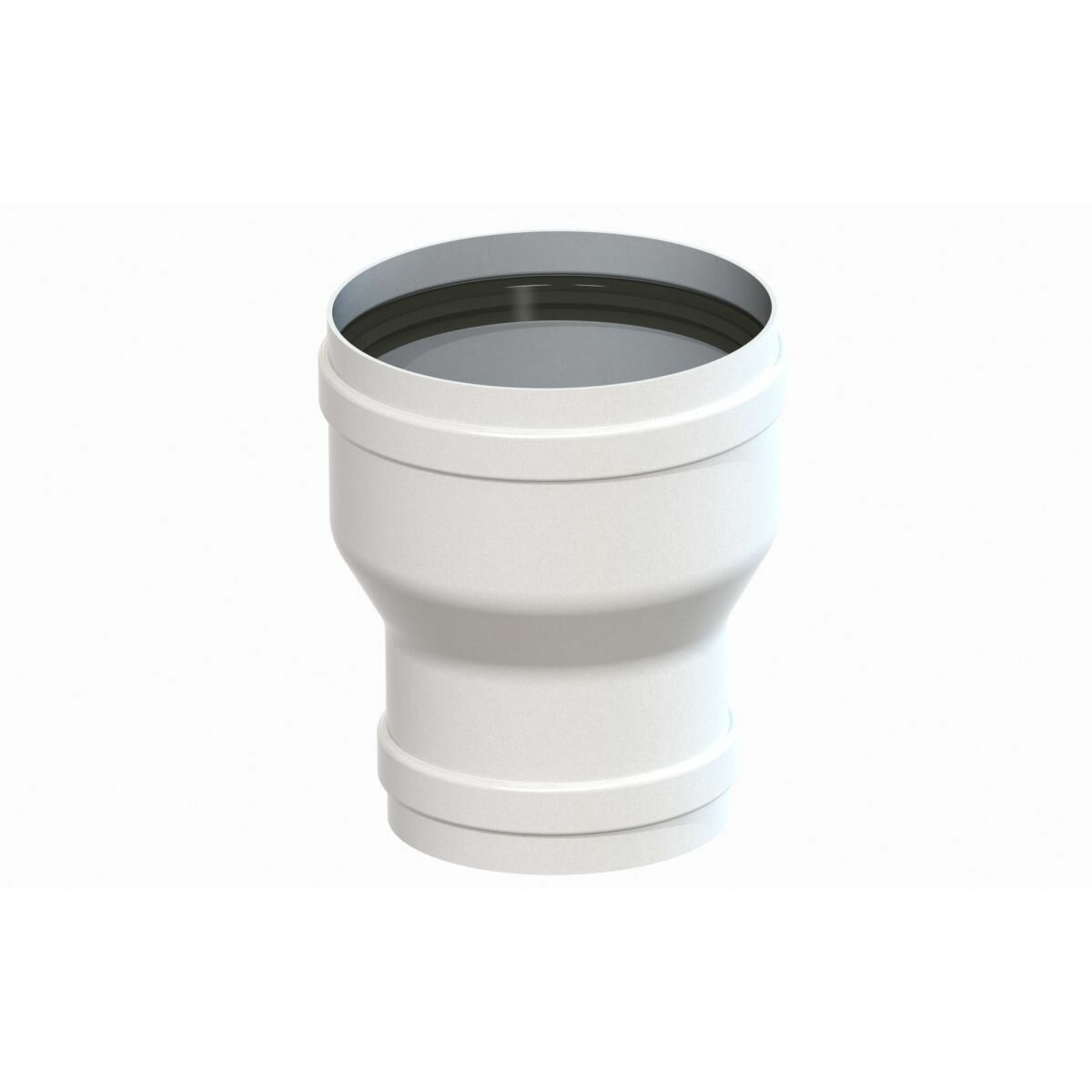 Переходник 60(М)x80(М)-100 (мама-мама), адаптер для коаксиального дымохода газового котла, утдк