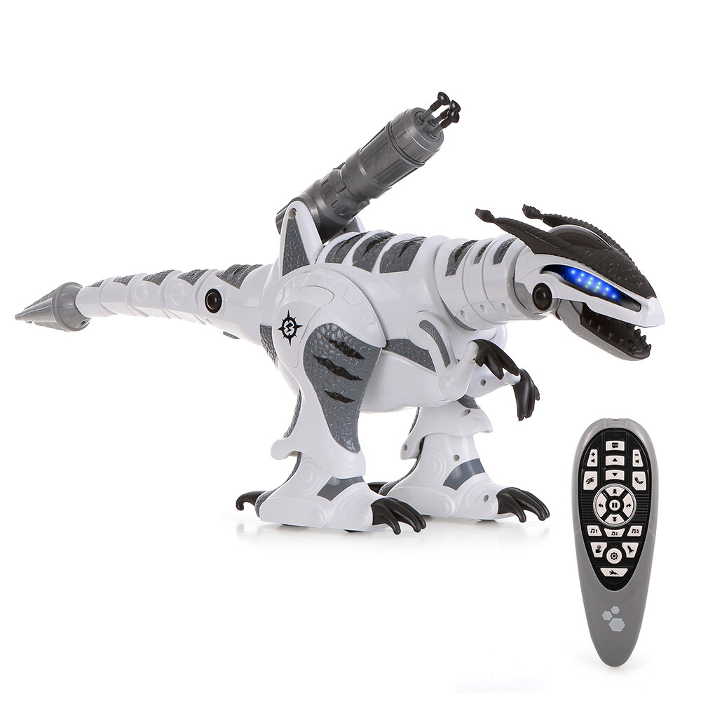 LE NENG TOYS K9 Робот Динозавр Интеллектуальный для Детей, Белый, Размер 640*220*114мм, Управление Инфракрасным Дальше 5м, Батарея 3.7V 600mAh, Зарядка USB, Время Зарядки 200мин, Время Игры 60мин, Для Возраста 6+