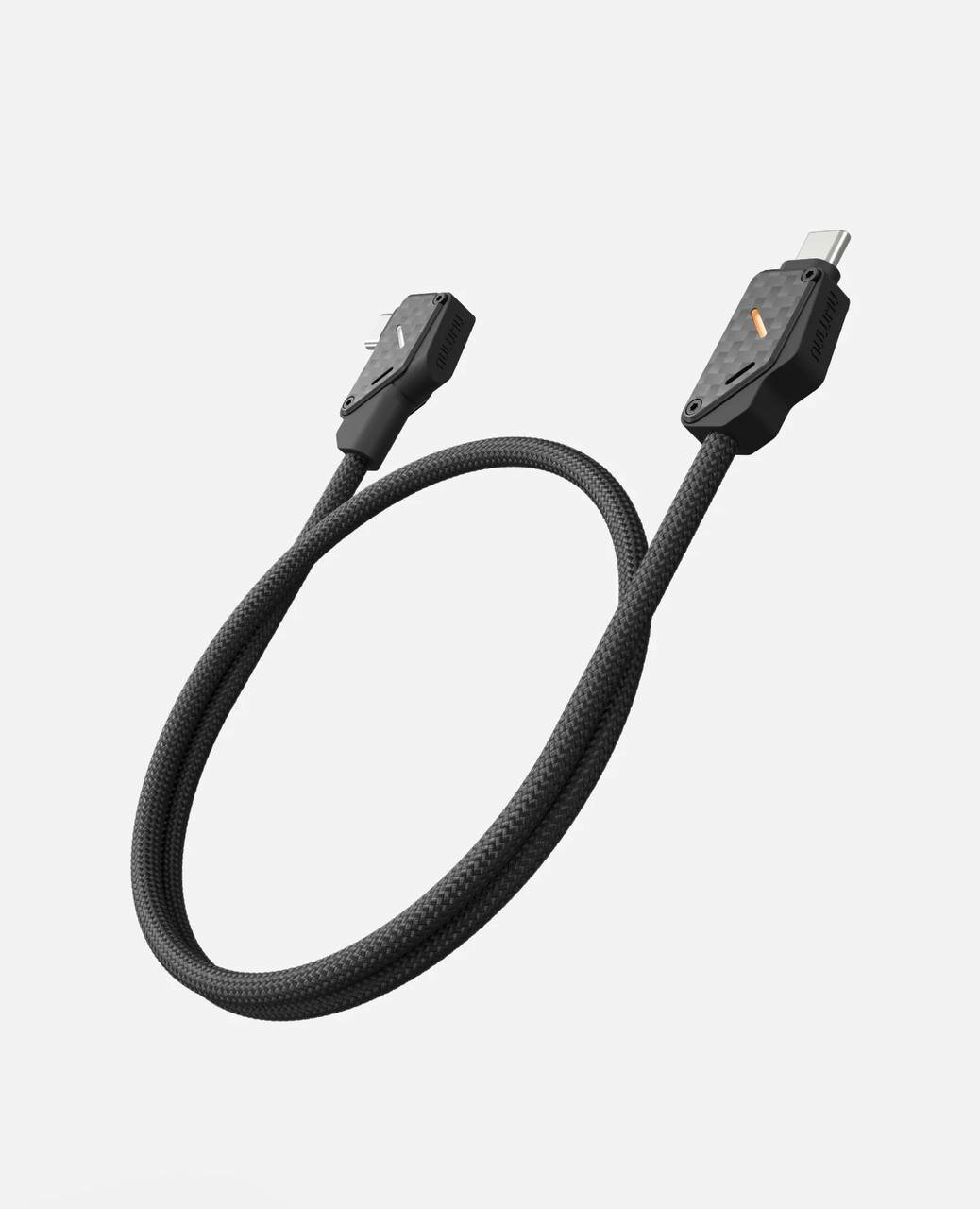 Кабель для зарядки Aulumu M07, Type-C, Carbon 1.2 м, для ноутбуков, смартфонов, мониторов и других USB-C устройств