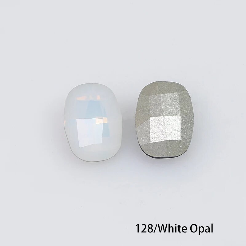 Кристаллы 19x15mm, 12шт, White Opal 128