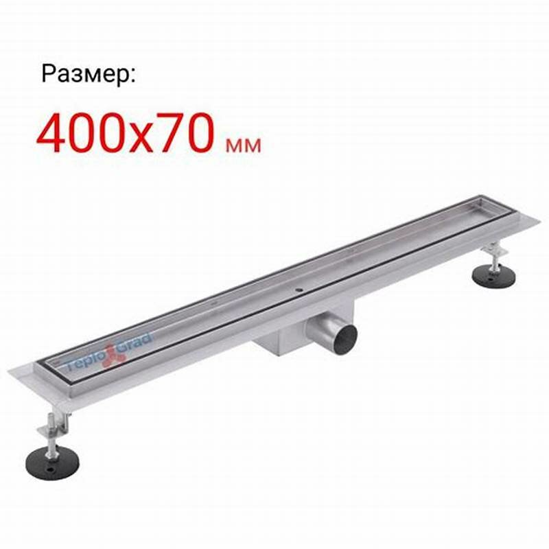 Душевой лоток 70 × 900 мм с решёткой под кладку плитки
