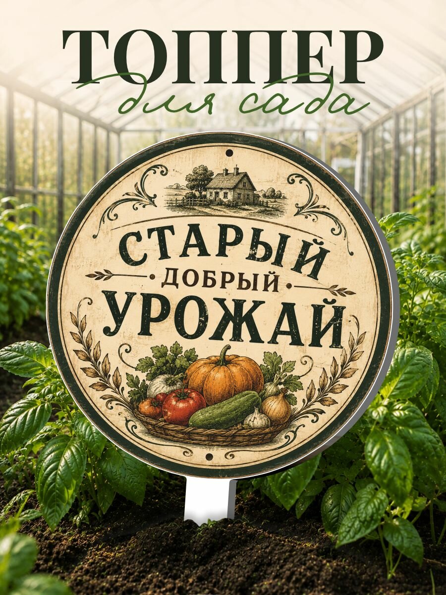 Фигурки для сада Урожай - Овощи