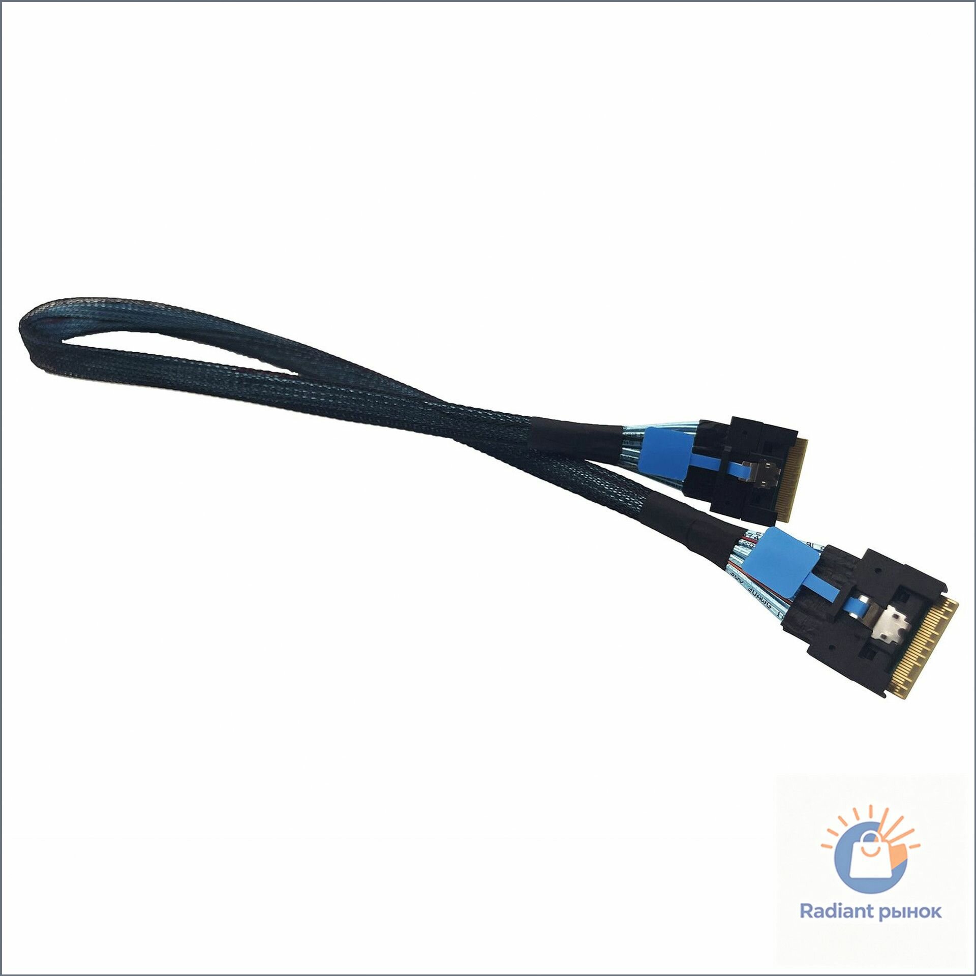 Адаптер SlimSAS 4.0 PCIe x16 с двумя портами SFF-8654 (8i)