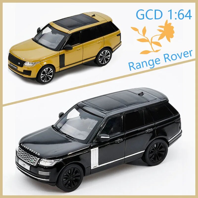 WELLY Модель автомобиля Range Rover 1:64 Черный, black — фото 1