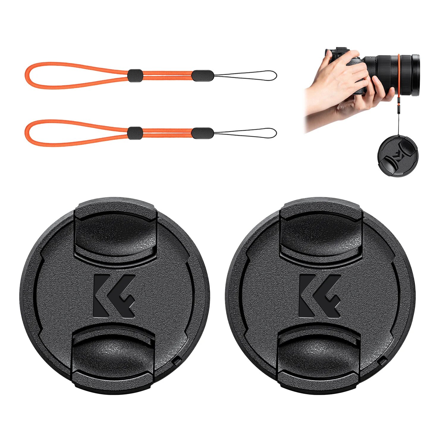 Крышка объектива K&F CONCEPT 55mm, Two Caps