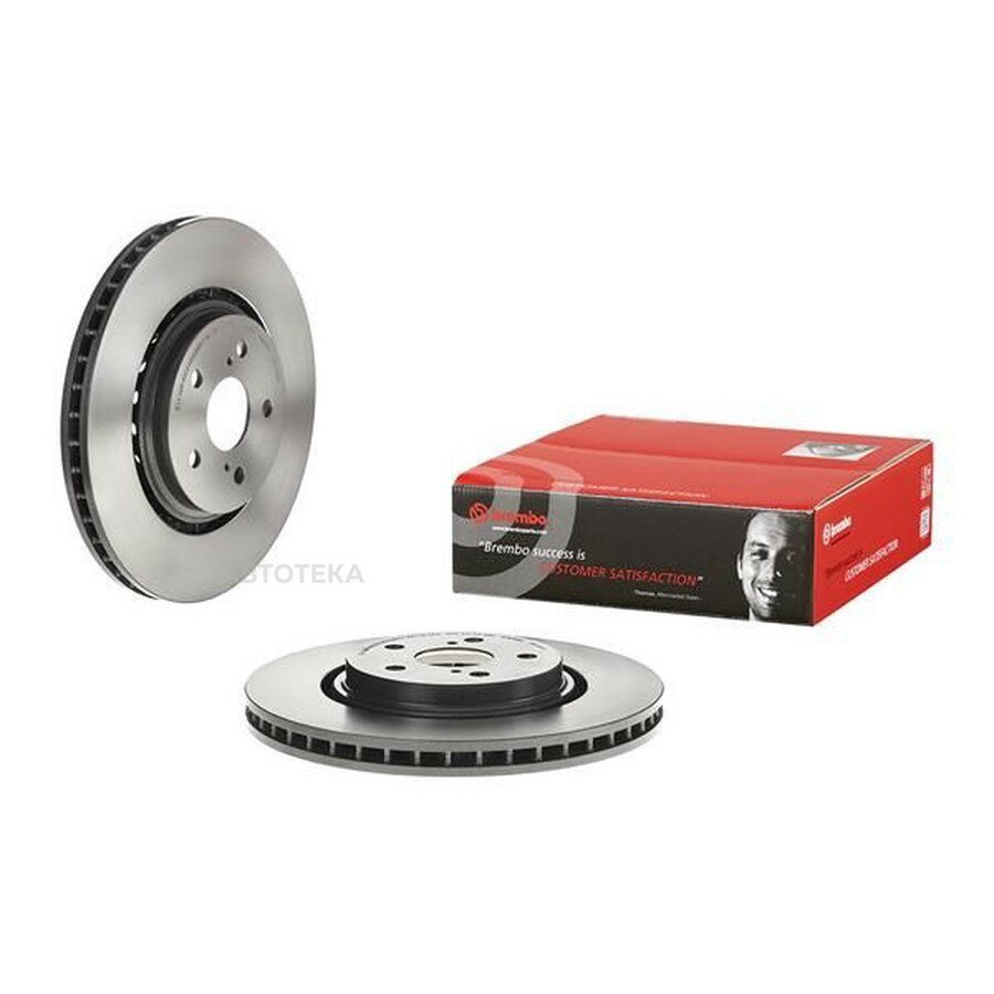 Диск тормозной TOYOTA CAMRY 19-/LEXUS RX 15-/TOYOTA RAV4 12- передний BREMBO 09E12611