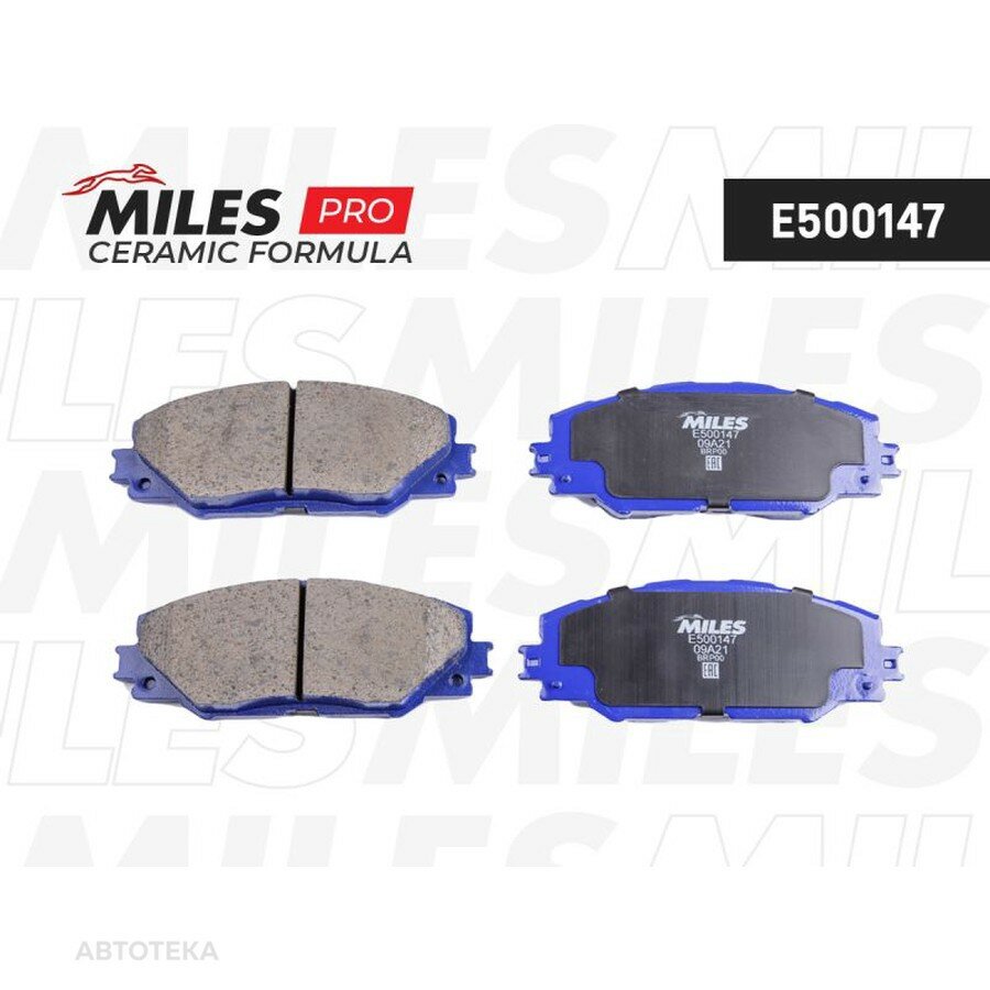 Колодки тормозные TOYOTA RAV4 05- пер. Ceramic PRO MILES E500147