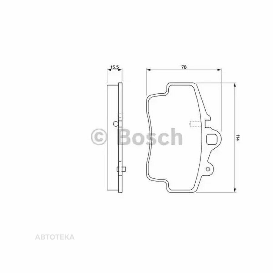 Колодки торм. пер. BOSCH 0986424570 PORSCHE Boxster/Cayman (986/987) 2.5-2.9 96-11