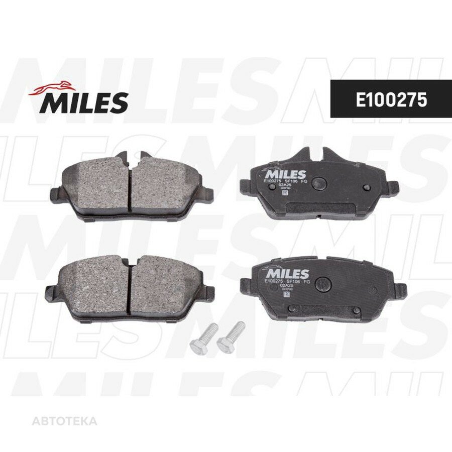 Колодки тормозные BMW E81/E87/MINI COOPER 04- пер. SemiMetallic MILES E100275