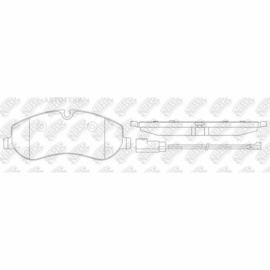 Колодки FORD TOURNEO CUSTOM автобус 2.2 TDCi 2012-. NIBK PN0667W