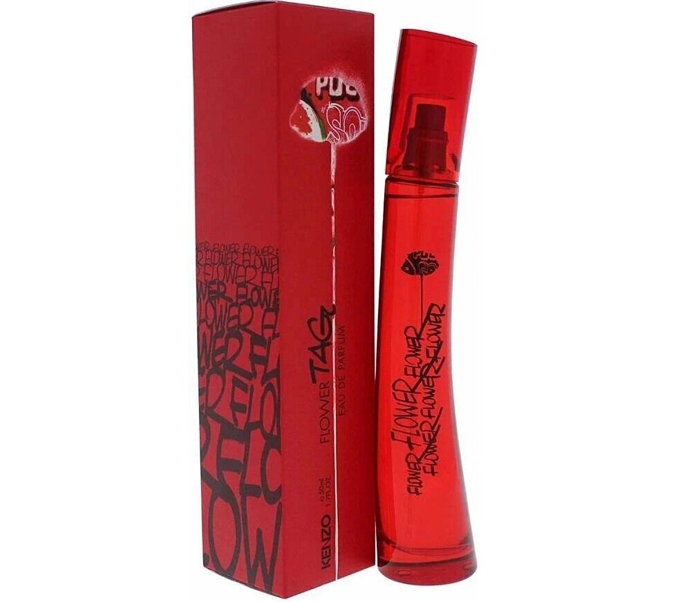 KENZO Flower Tag 50 мл парфюмерная вода для женщин, цветочные, фруктовые