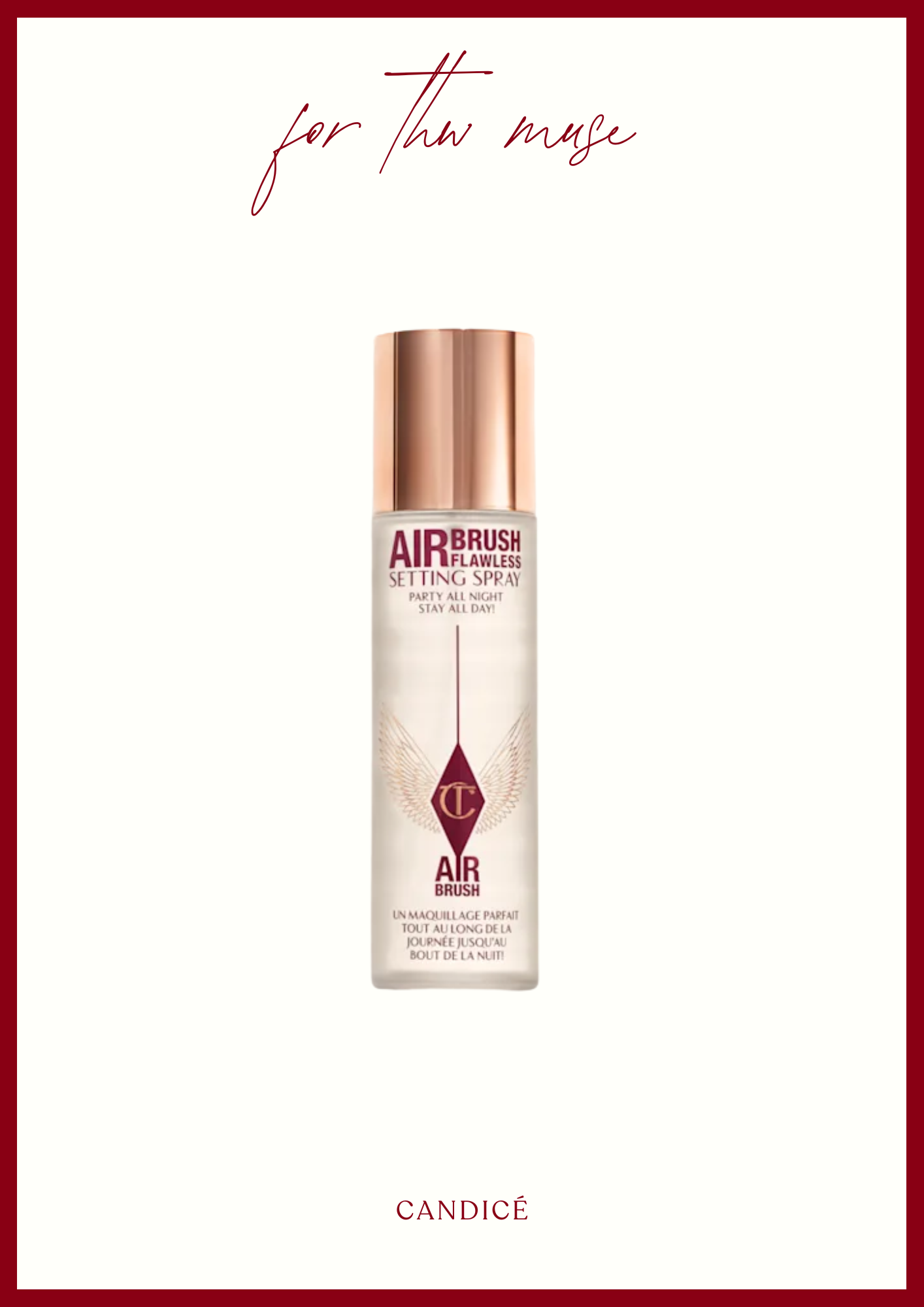 Увлажняющий фиксатор для макияжа CHARLOTTE TILBURY AIRBRUSH FLAWLESS SETTING SPRAY, 100 МЛ.
