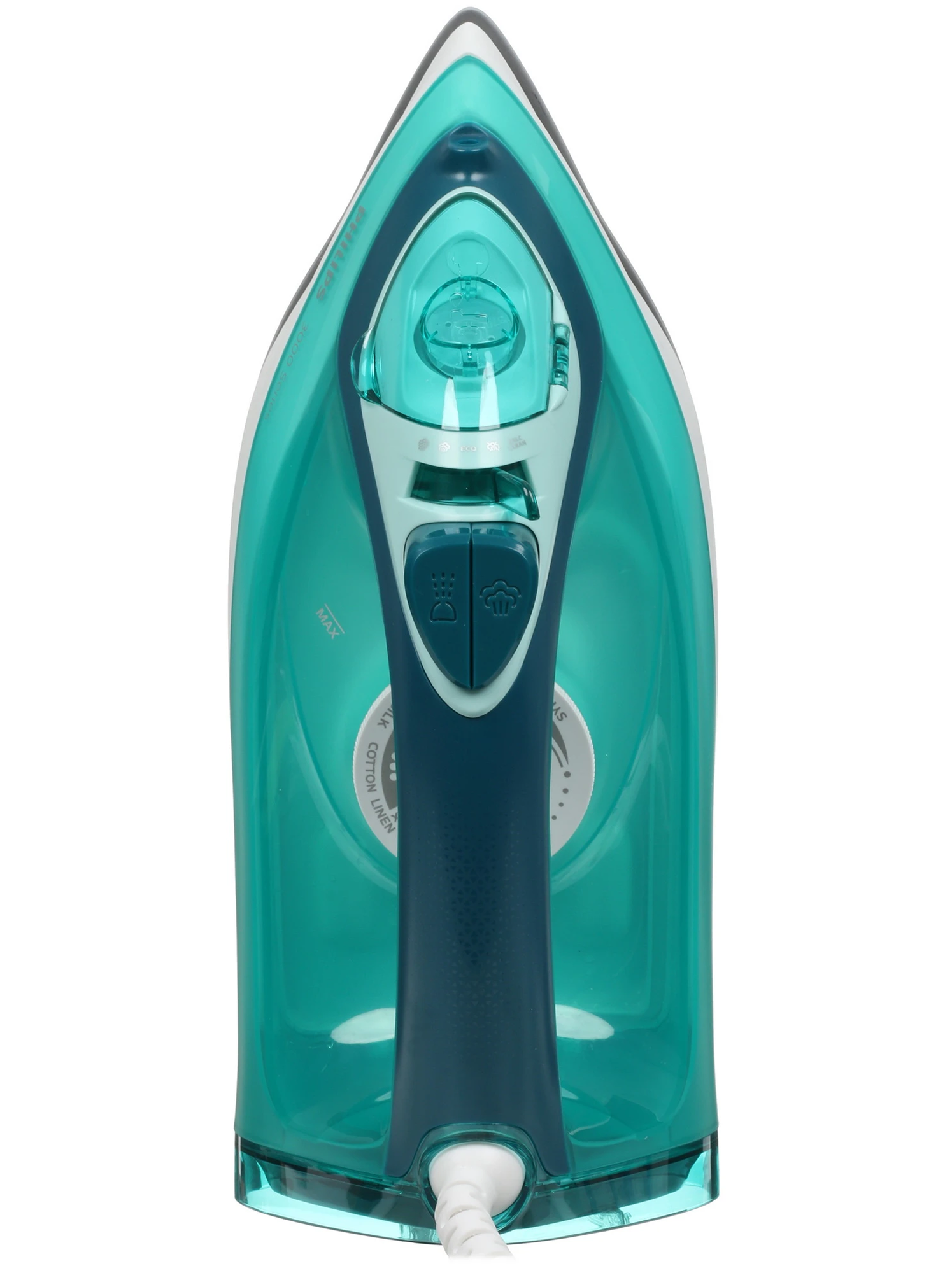 Утюг электрический PHILIPS DST3030/70 [ПИ], керамическое покрытие, противокапельная система, бирюзовый. — фото 1