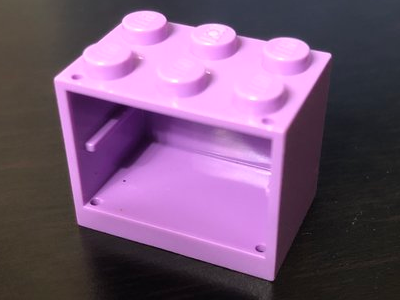 Container, Cupboard 2 x 3 x 2 - Solid Studs, 4532a Medium Lavender U