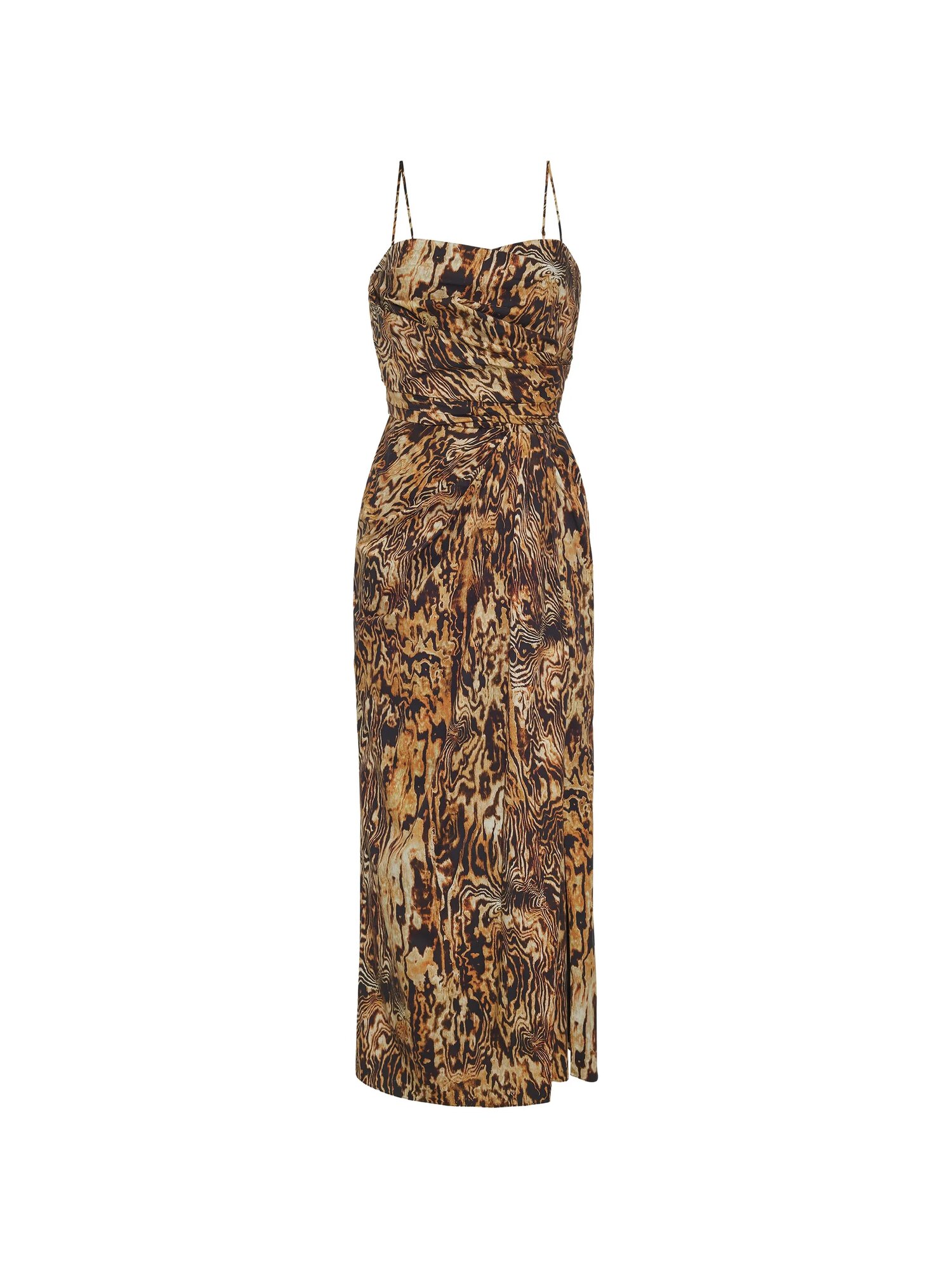 Платье Cari draped pattern midi dress