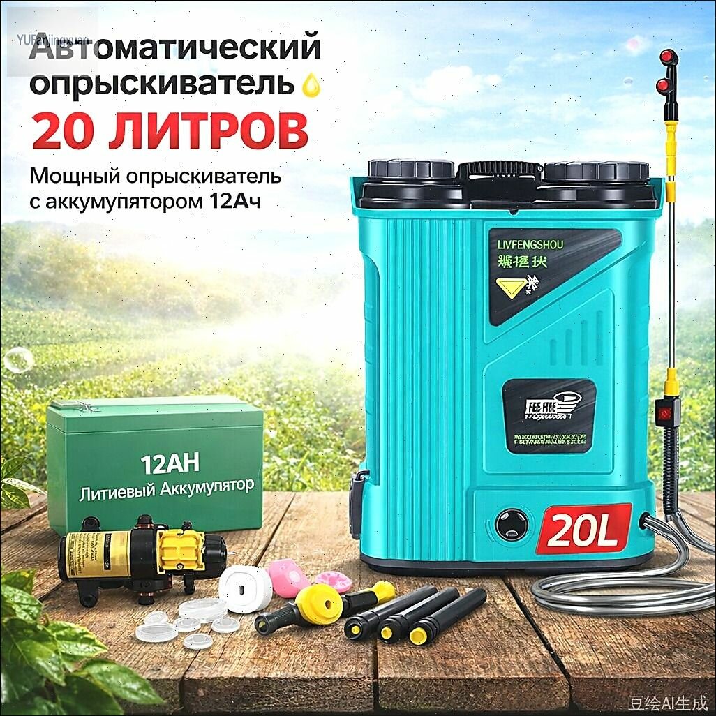Опрыскиватель садовый аккумуляторный 20,9 л