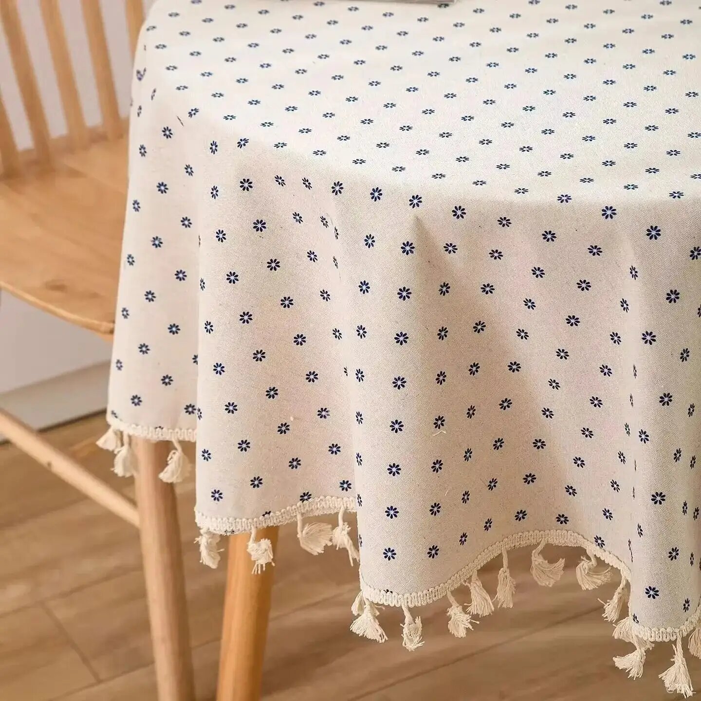 Круглая скатерть 110см, Цвет: Tassel tablecloth A