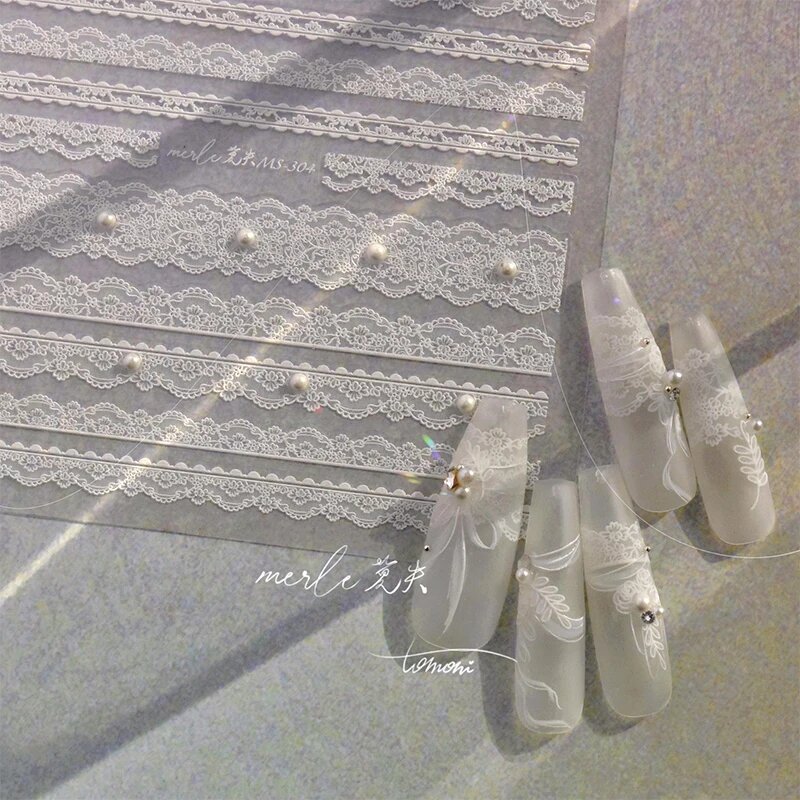 Набор для дизайна ногтей Tomoni nailart "Pearl Love" Белый, MS-304