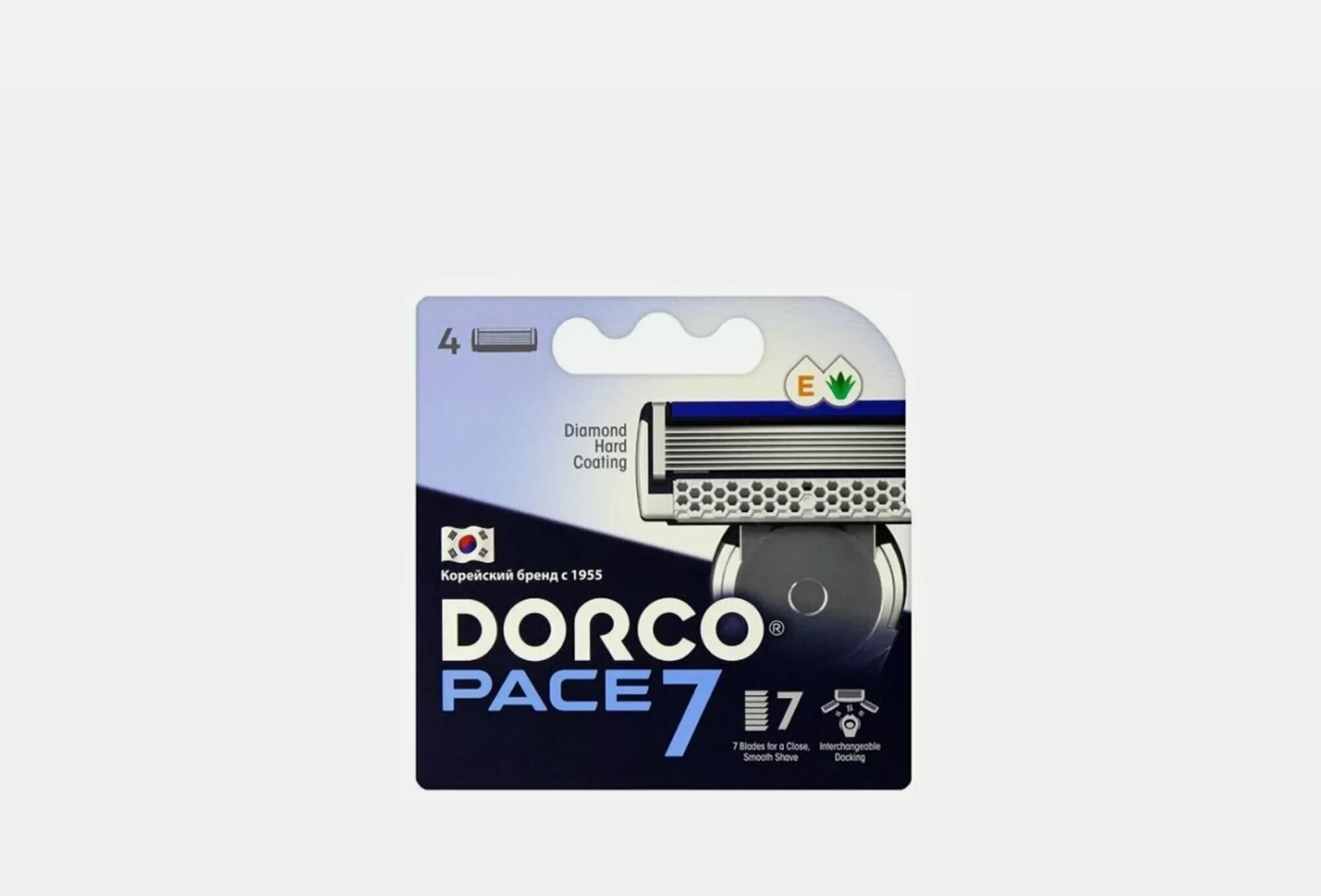 Кассеты для бритвы Dorco Pace7, с увлажняющими полосками, 7 лезвий