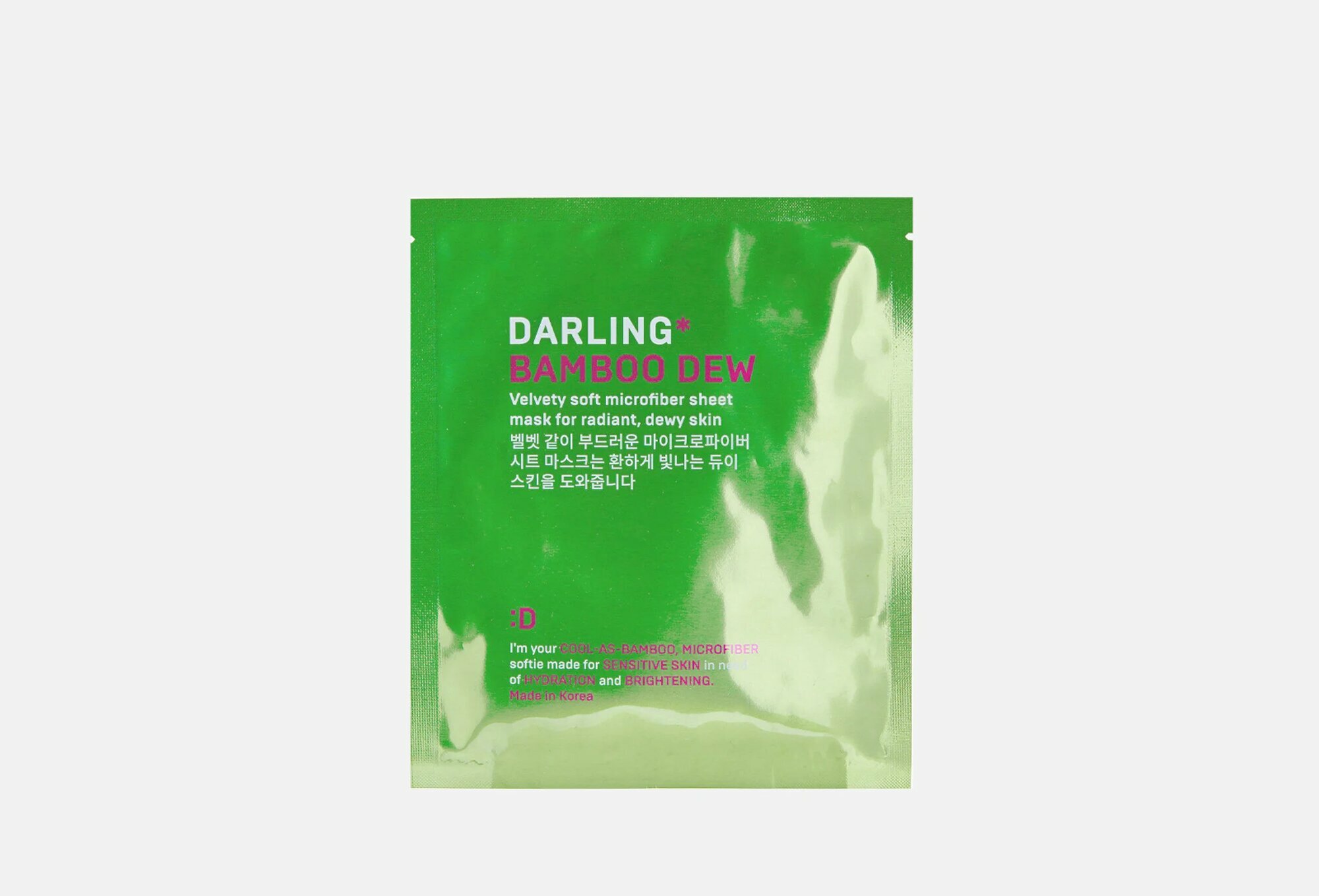 Тканевая маска для сияющей и увлажненной кожи DARLING* Bamboo Dew