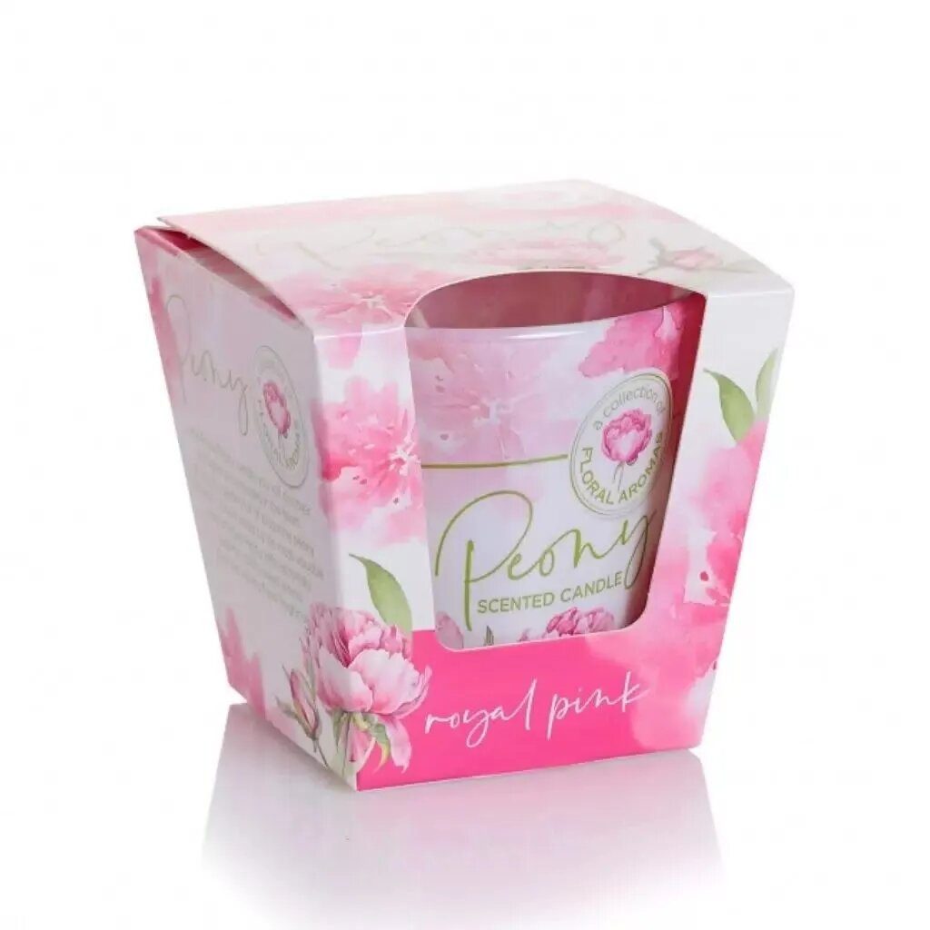BARTEK Арома-свеча "Peony" ROYAL PINK 115g