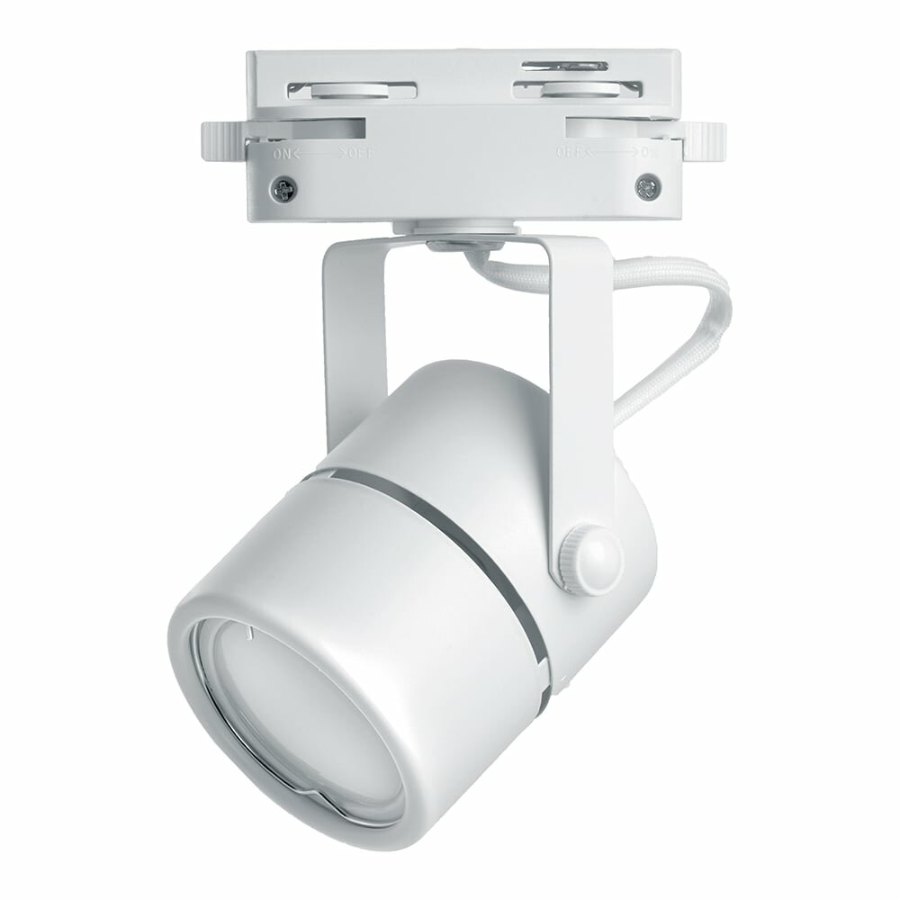Трековый однофазный светильник на шинопровод FERON GU10, AL191, 50W, 230V, белый 41591