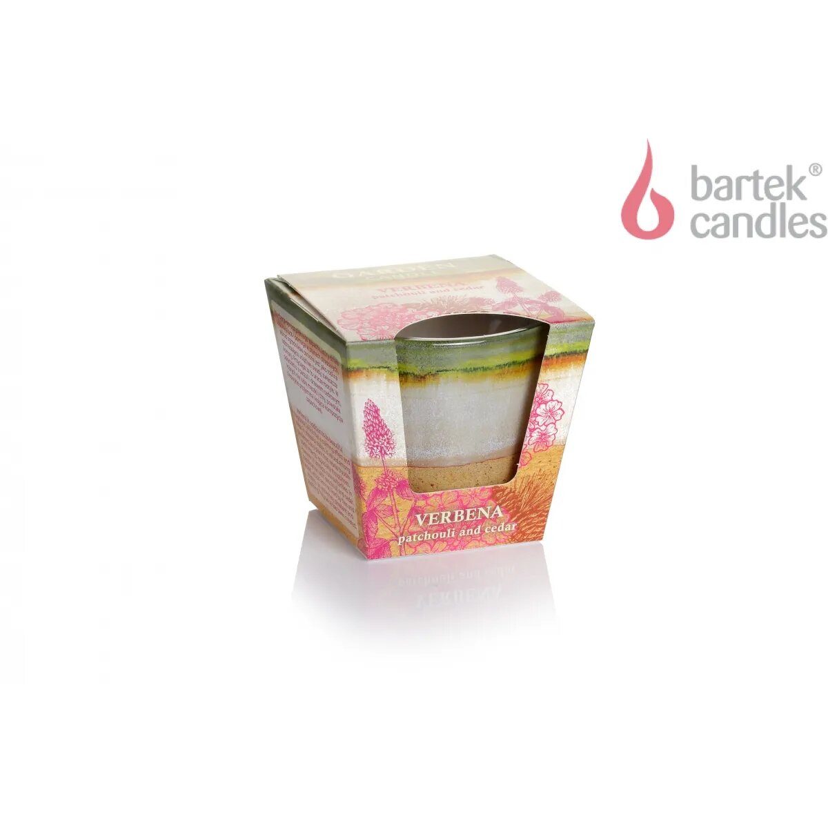 BARTEK Арома-свеча "Garden Candle" VERBENA 115g