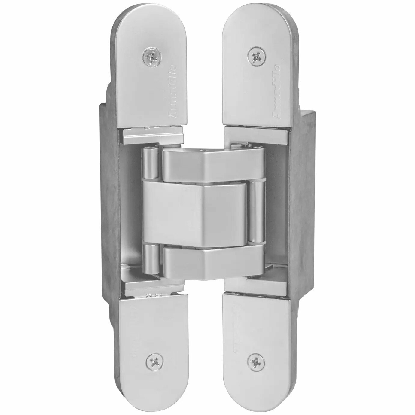 Петля Armadillo (Армадилло) скрытой установки U3D3400. TG BL TECH матовый хром