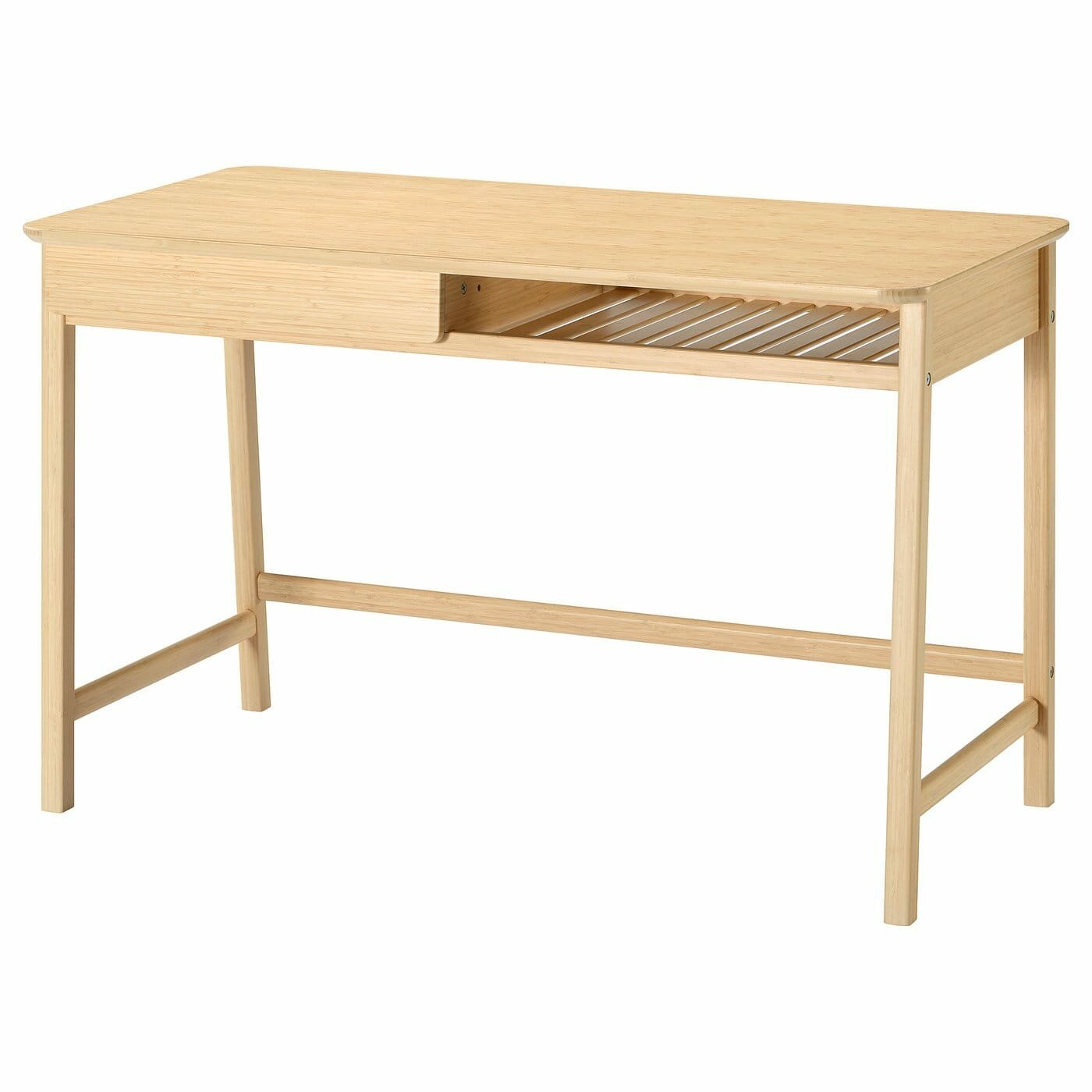 Письменный стол IKEA BETESH ST, светлый бамбук, 120x60 см 806.198.04